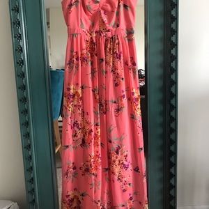 eva mendes for New York & Company | Dresses | Plus Size Floral Maxi ...